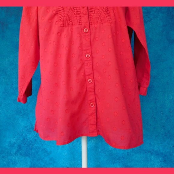 Charter Club | Tops | Charter Club Womanpink Button Down Top 4w | Poshmark